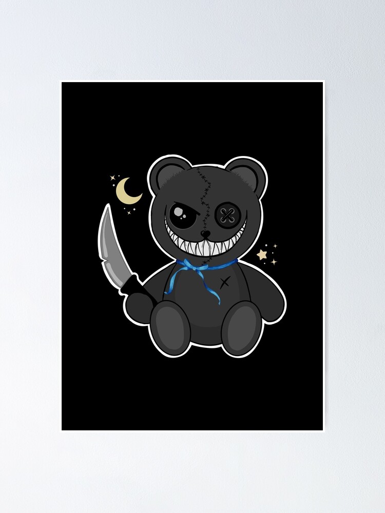 "Terror Teddy" Poster for Sale by sasyall | Redbubble