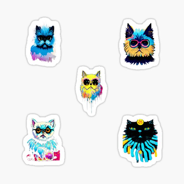 "persian cats for everyone 2" Sticker for Sale by Catator | Redbubble