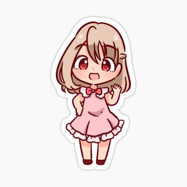 "Chika (Chibi)" Sticker for Sale by Konayachi | Redbubble