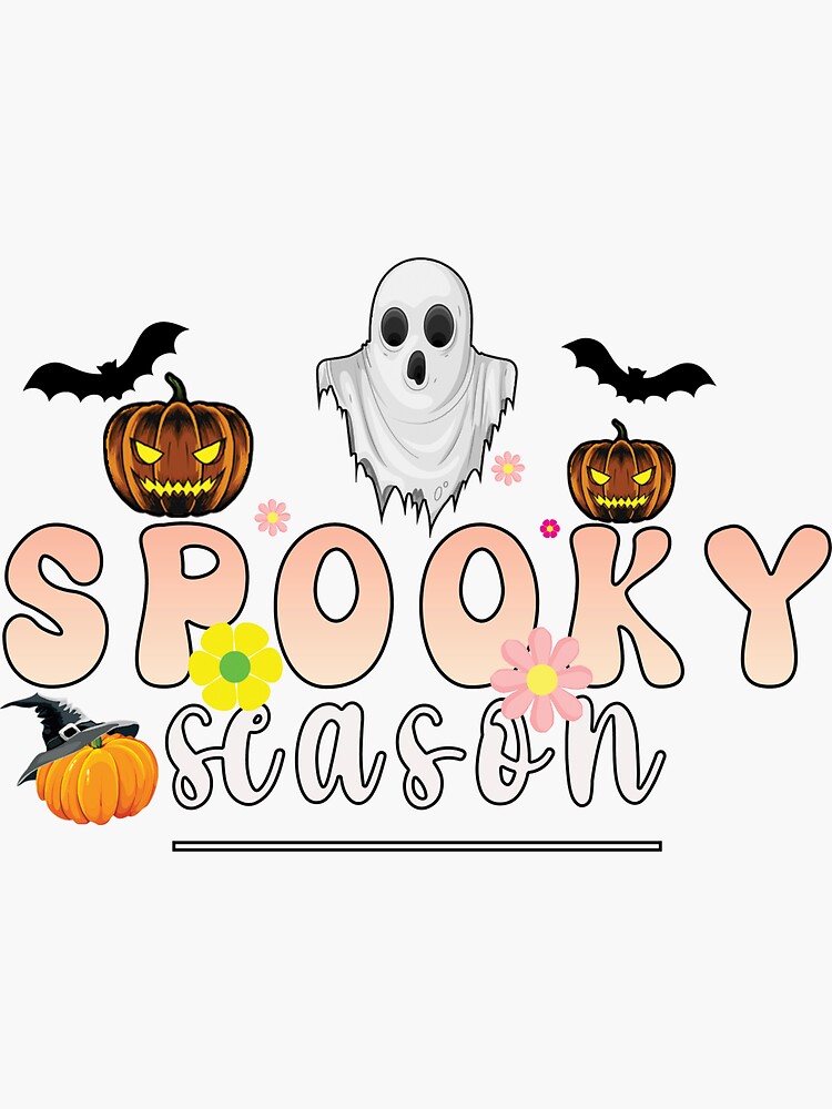 "Spooky Szn Magnet/Halloween" Sticker for Sale by Redmarket2023 | Redbubble