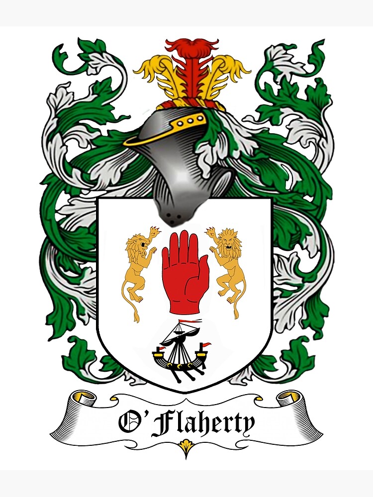 "O'FLAHERTY FAMILY CREST" Poster for Sale by CathalDevlin | Redbubble