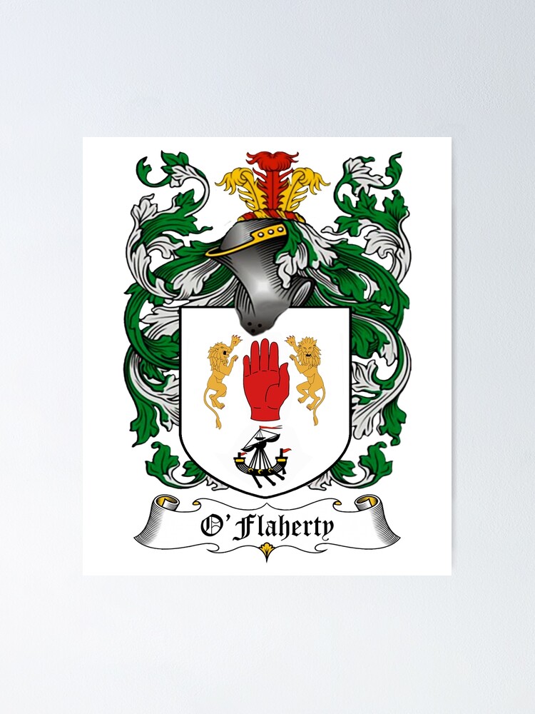 "O'FLAHERTY FAMILY CREST" Poster for Sale by CathalDevlin | Redbubble