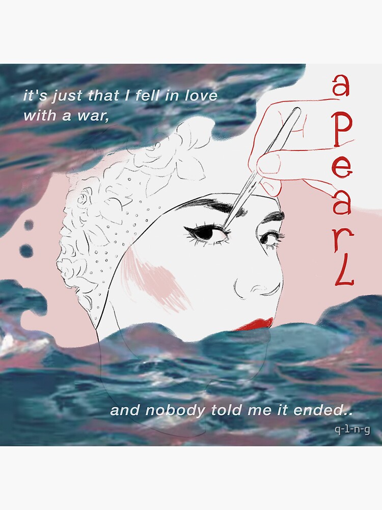 "mitski a pearl album cover redraw" Art Print for Sale by q-1-n-g ...