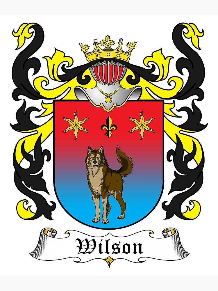 "WILSON FAMILY CREST" Poster for Sale by CathalDevlin | Redbubble