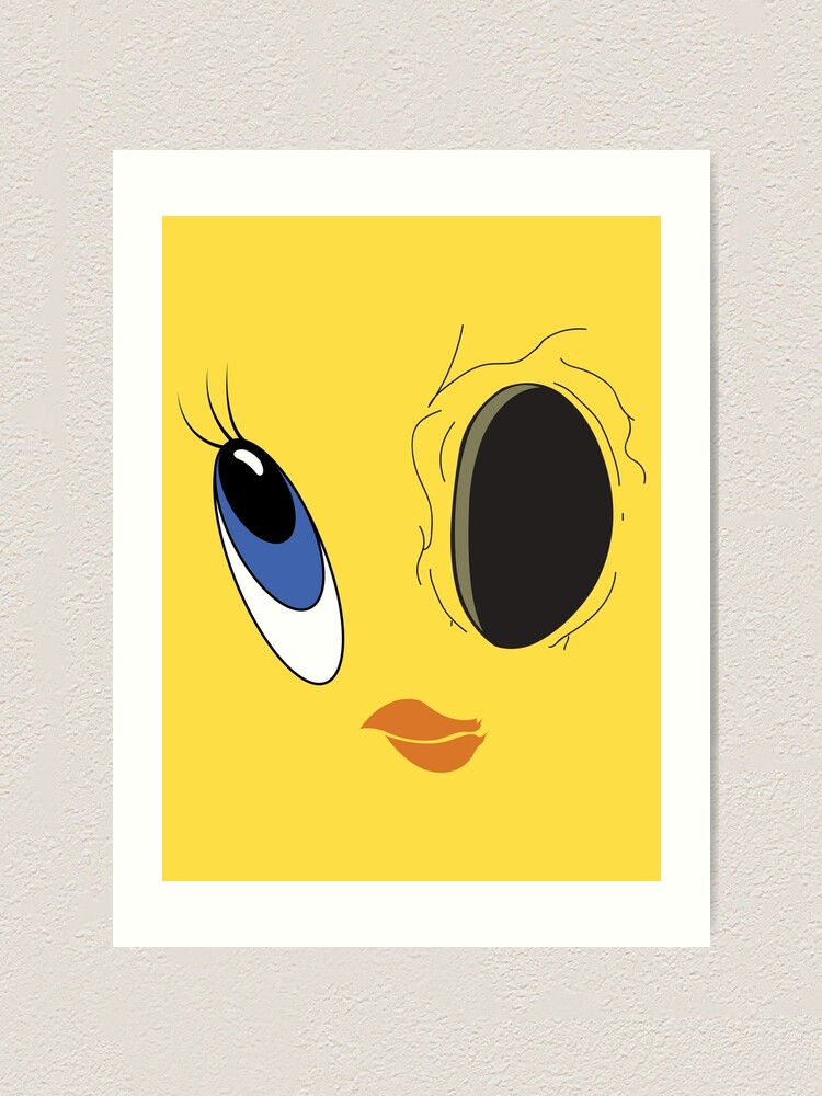 "Yellow Duck Eyes, Cartoon Duck, Yellow Duck, Duck Bone " Art Print for ...