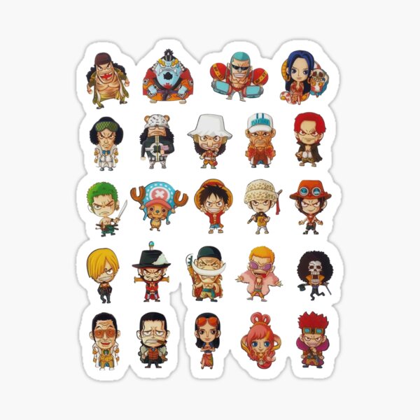 "24 one piece characters" Sticker for Sale by Otaku-Area | Redbubble
