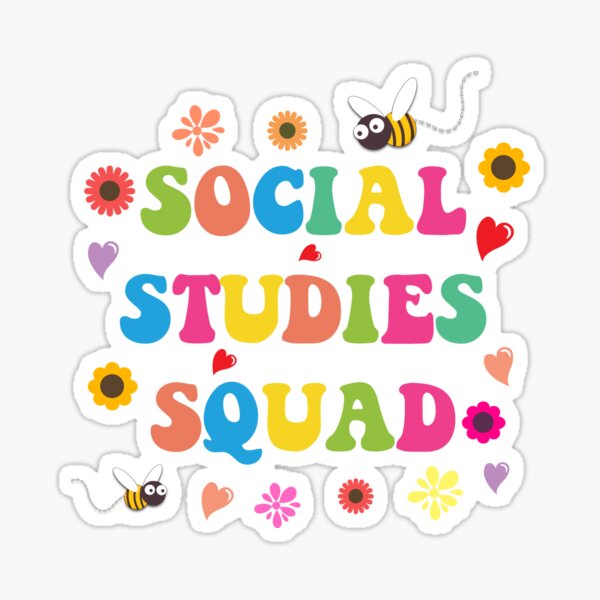 "Social Studies Squad Tie Dye Appreciation Day Back to School" Sticker ...