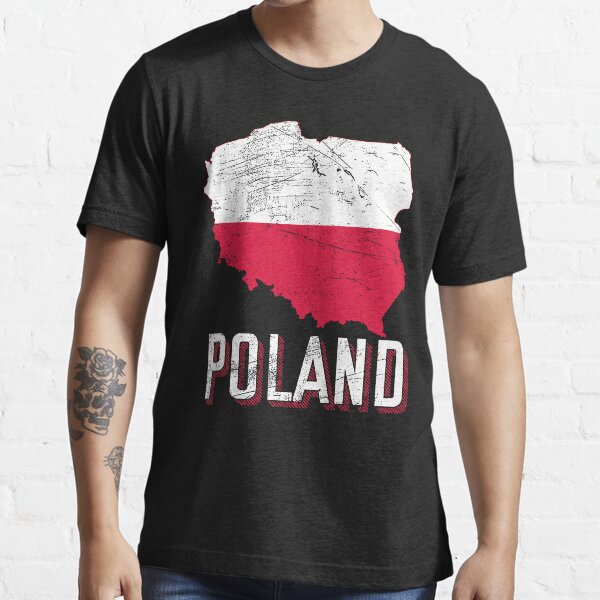 "Poland flag map" T-shirt for Sale by Mila1946 | Redbubble | poland t ...