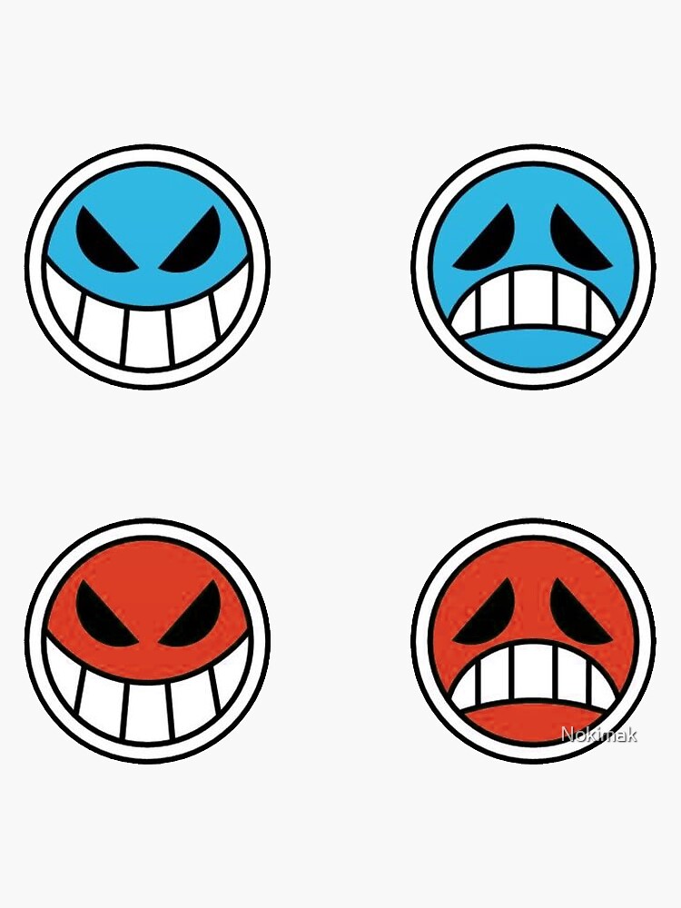 "Ace Icon Stickers One Piece " Sticker by Nokimak | Redbubble