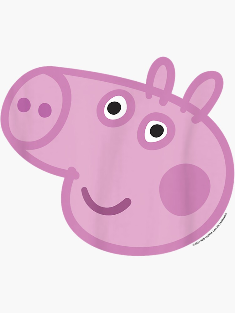 " Pig Halloween George Pig Big Face " Sticker for Sale by ...