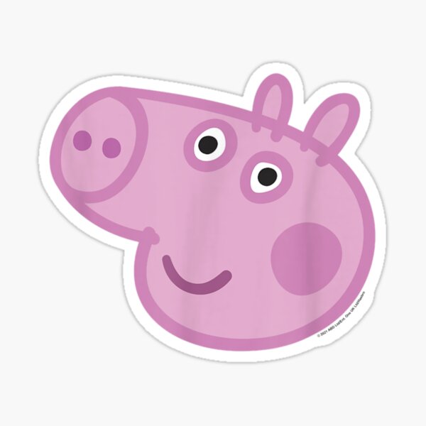 " Pig Halloween George Pig Big Face " Sticker for Sale by ...