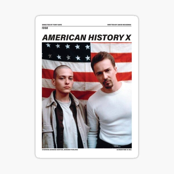 "AMERICAN HISTORY X" Sticker for Sale by 33ll | Redbubble