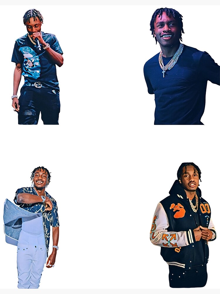 "Lil Tjay Sticker Pack " Poster for Sale by loyalistwhiz | Redbubble