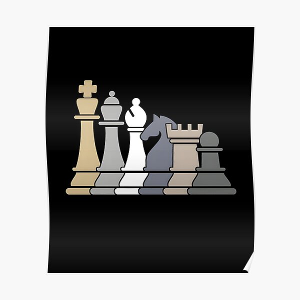 "Chess Pieces Poster" Poster for Sale by yakimpuolesc | Redbubble
