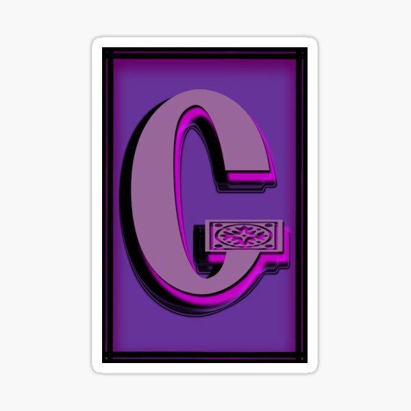 "The Alphabet The letter G" Sticker for Sale by cradox | Redbubble