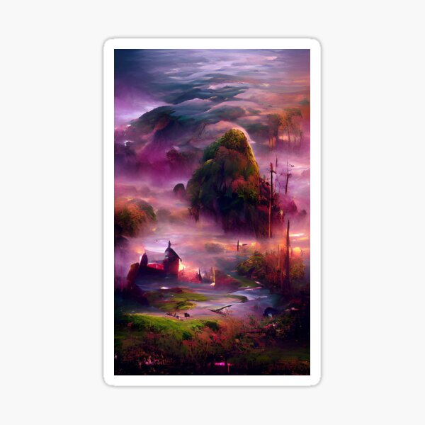 "fog" Sticker for Sale by WolfartGallery | Redbubble