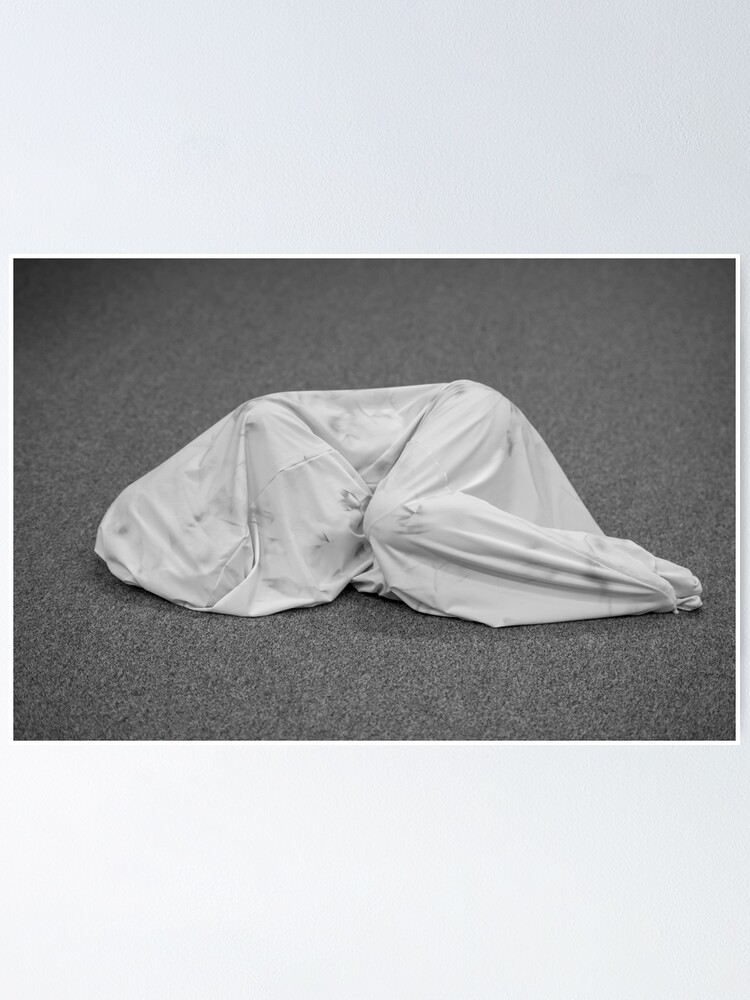 "Woman Lying Inside a Sack" Poster for Sale by matsilvan | Redbubble