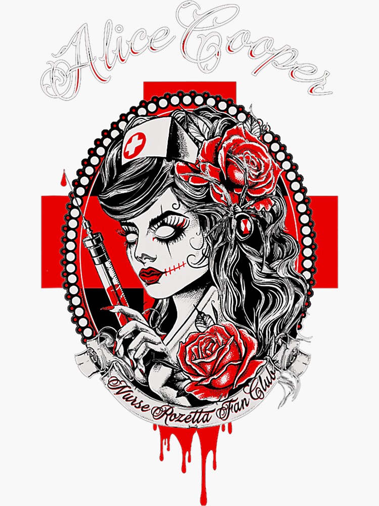 "Alice Cooper – Nurse 2022 Tour" Sticker for Sale by warmheartednoti ...