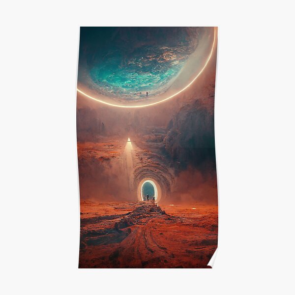 "Red Dust Portal" Poster for Sale by pinkbluedesign | Redbubble