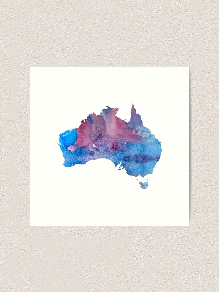 "Colorful australia silhouette" Art Print by BittenByErmines | Redbubble