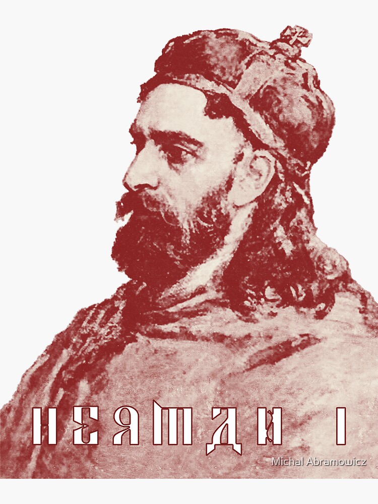 "Polish King Władysław I Herman" Sticker for Sale by Majkel-art | Redbubble