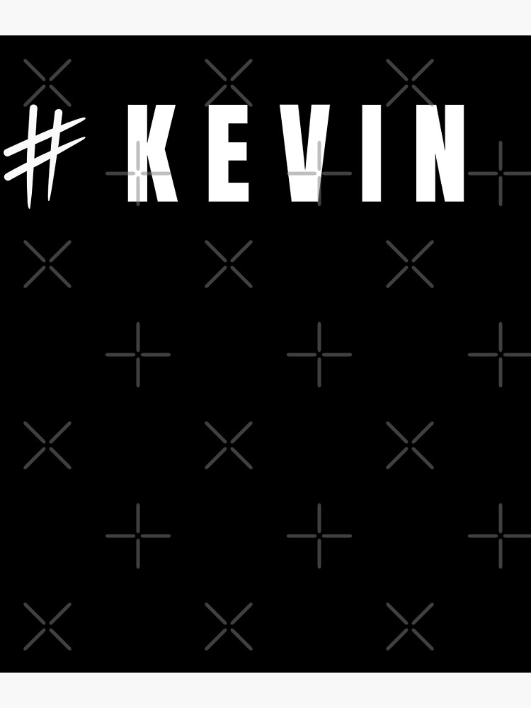 "Hello My Name Is KEVIN Funny Name Tag Custome Halloween " Art Print ...