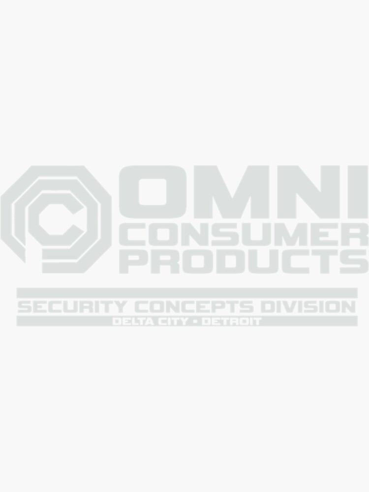 "OCP - Security Concepts Department Inspired by RoboCop " Sticker for ...