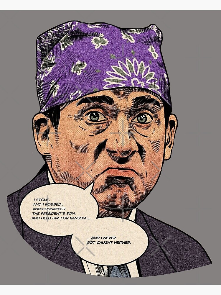 "Prison Mike - The office" Poster for Sale by RetroCentre | Redbubble