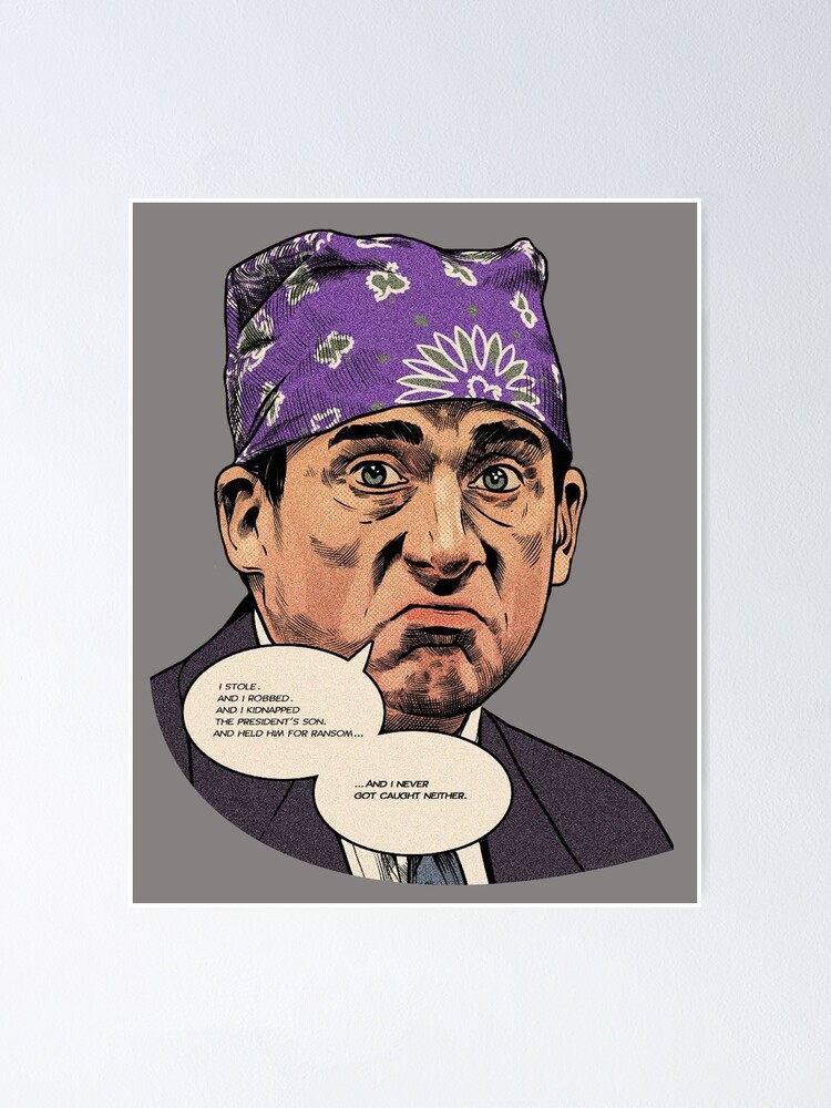 "Prison Mike - The office" Poster for Sale by RetroCentre | Redbubble
