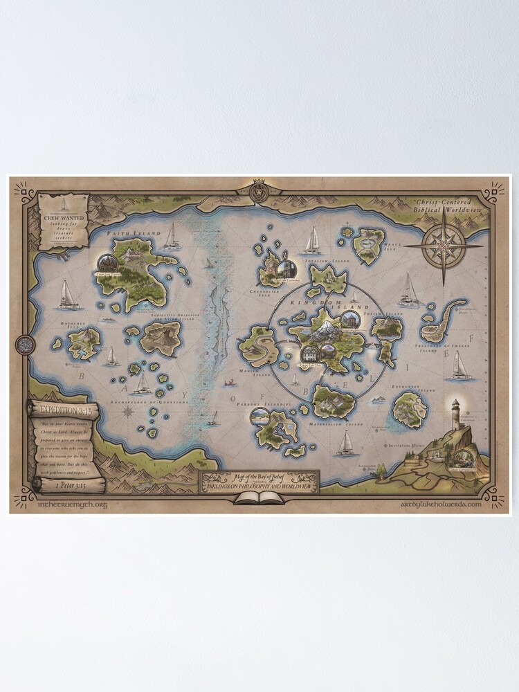"Expedition 3:15 Map" Poster for Sale by Luke-Holwerda | Redbubble