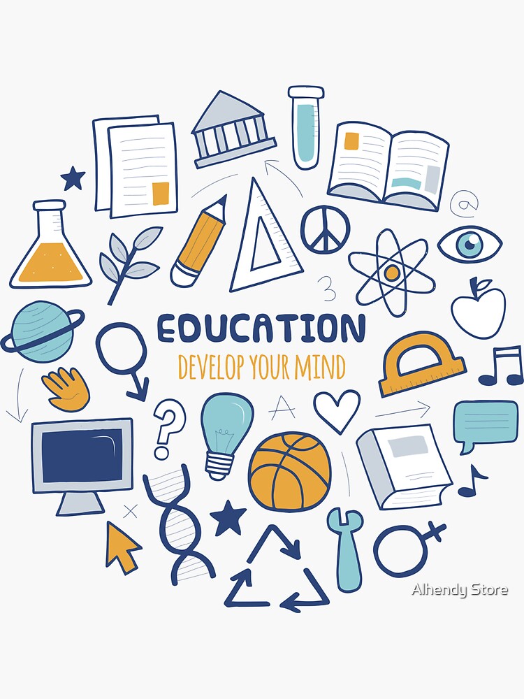 "Education Develop Your Mind" Sticker for Sale by heekr | Redbubble