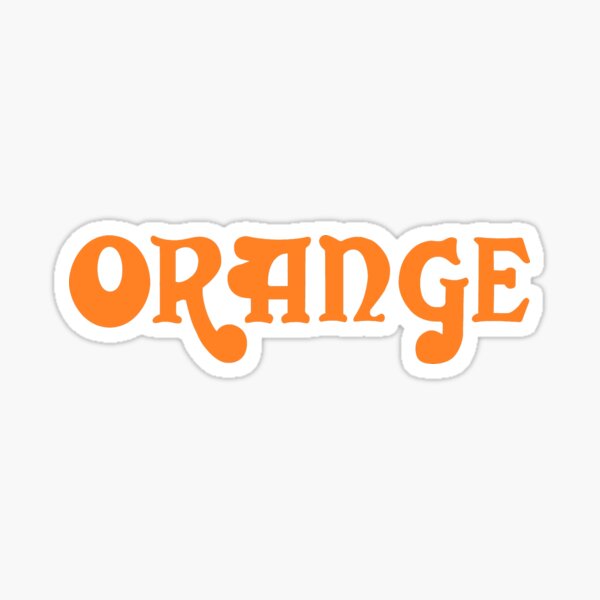 "Simple Orange Amp Logo Design" Sticker for Sale by bitam63 | Redbubble