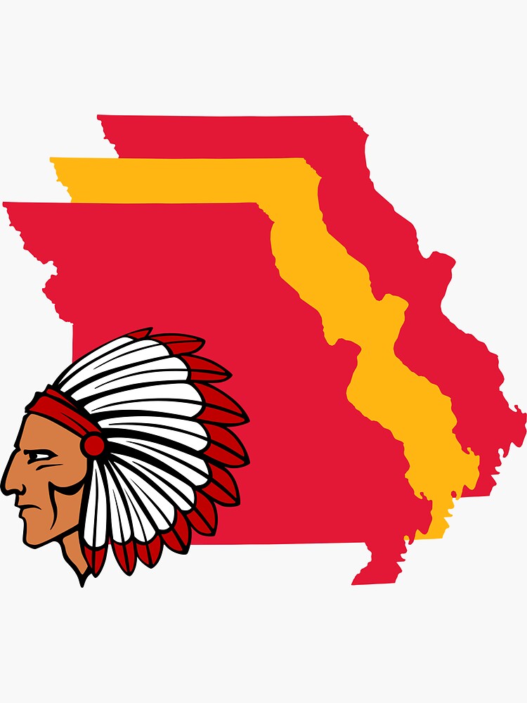 "Missouri Border, Chiefs" Sticker for Sale by LatterDaze | Redbubble