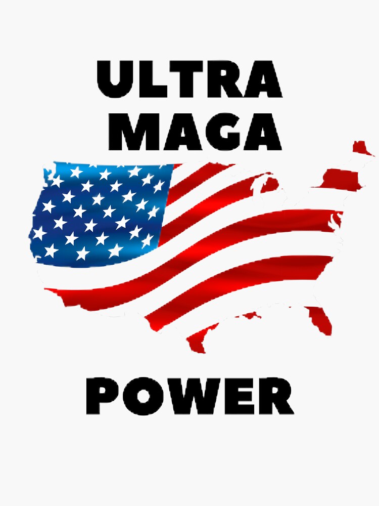 "ultra maga classic sticker" Sticker for Sale by Nafeesdesign | Redbubble
