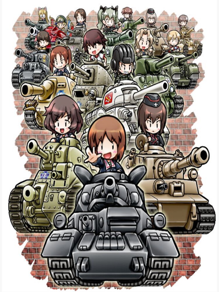 "Girls und panzer " Sticker for Sale by AmyyyStudio | Redbubble