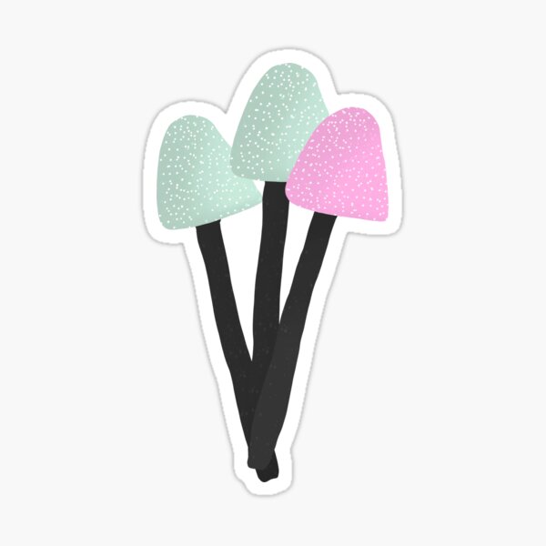 "Shroom pops" Sticker for Sale by ctbereschak1 | Redbubble