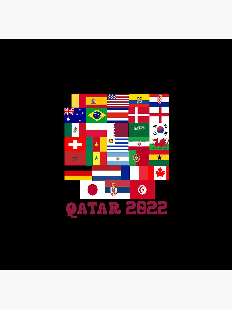 "World cup qatar 2022 Men's World Cup 2022 Soccer All Flag Patch Set" Pin for Sale by Ziko ...