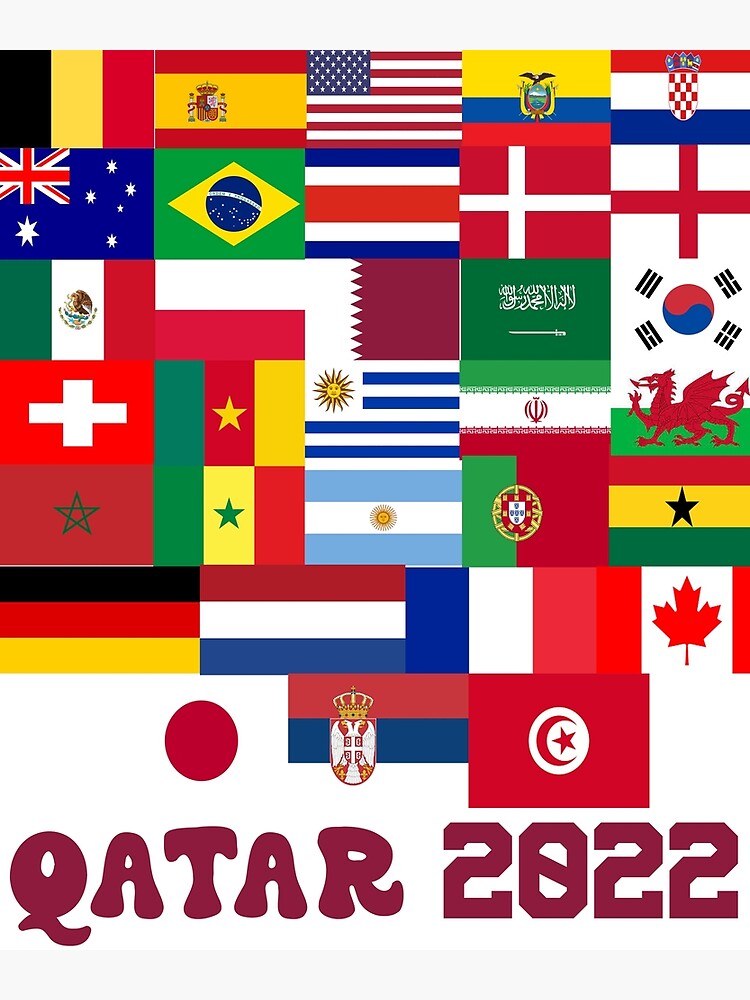 "World cup qatar 2022 Men's World Cup 2022 Soccer All Flag Patch Set ...