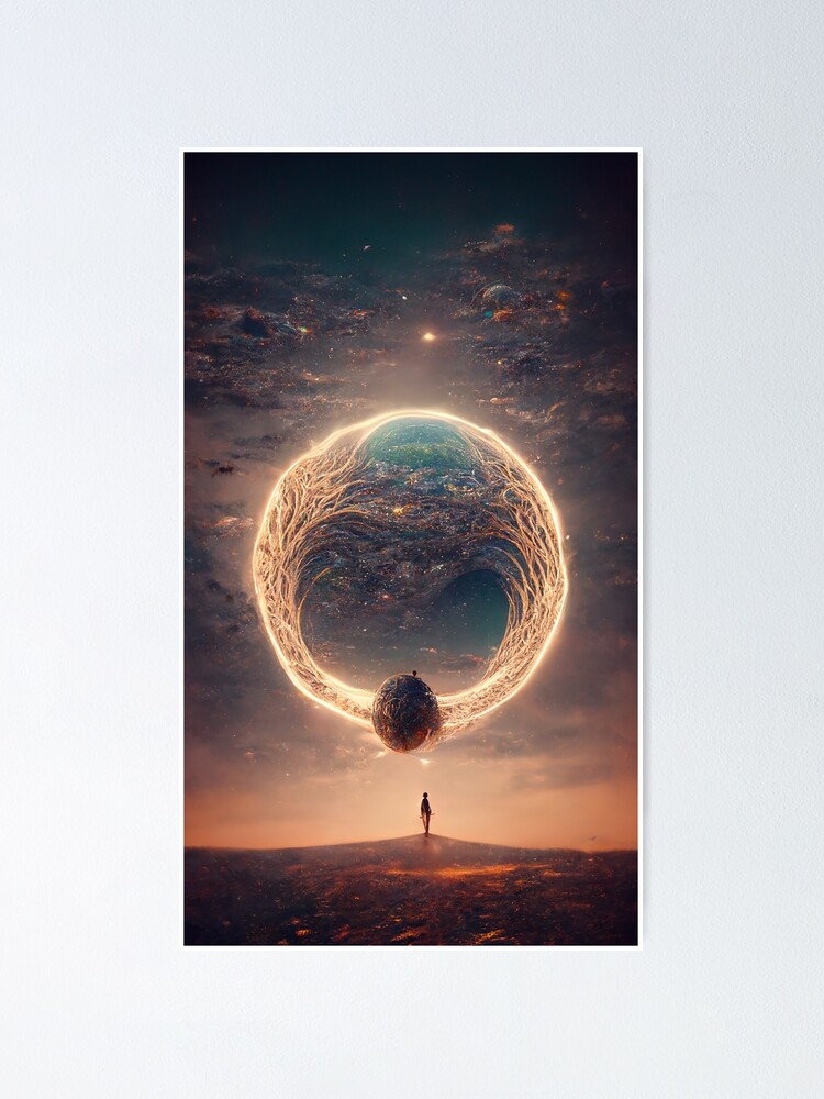 "Aliens visit earth digital art" Poster for Sale by Heba-DF | Redbubble