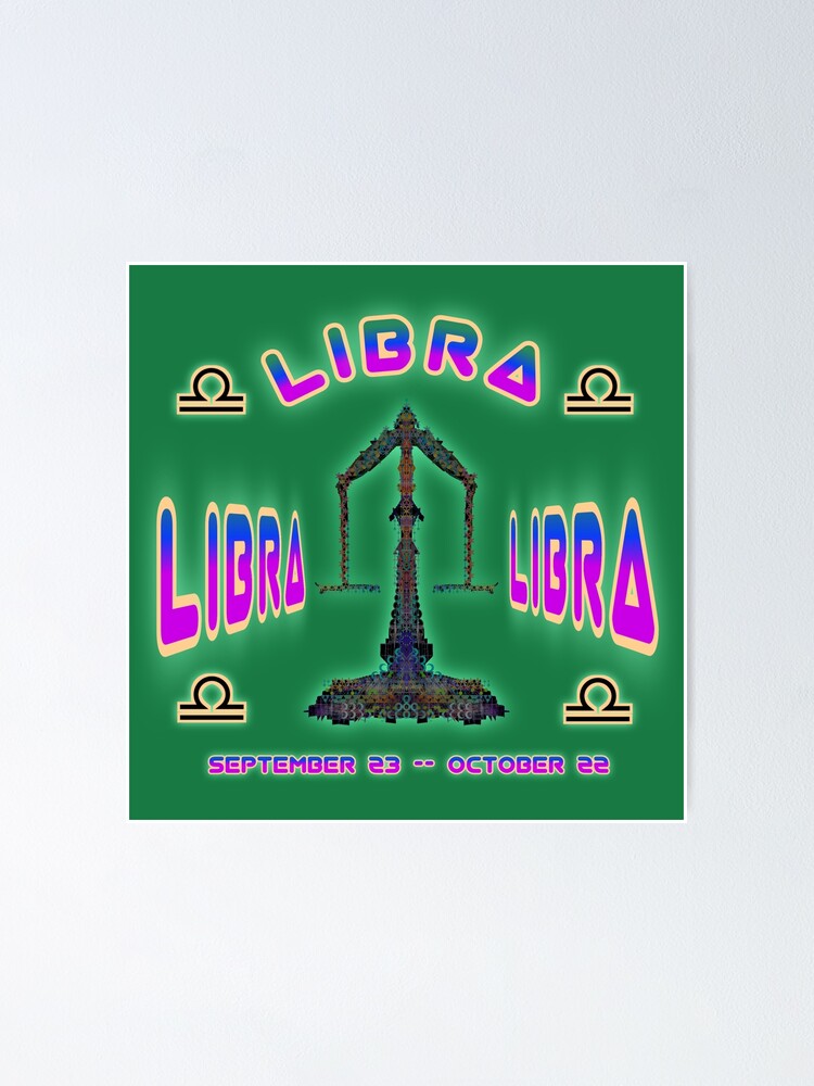 "Full Cream Libra Logo On Jade" Poster for Sale by Boogie-72 | Redbubble