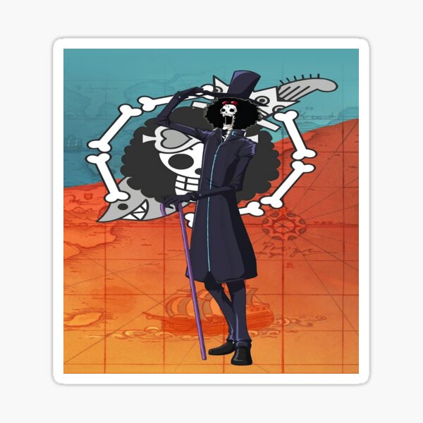 "One Piece Soul King Brook" Sticker for Sale by Jacqueline4546 | Redbubble