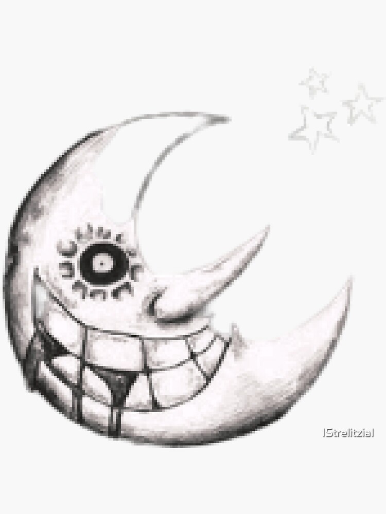 "evil moon-soul eater-" Sticker for Sale by IStrelitziaI | Redbubble