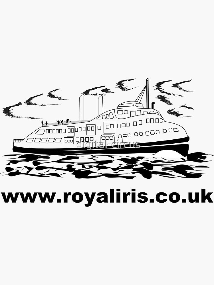 "Royal Iris" Sticker by digital-circus | Redbubble