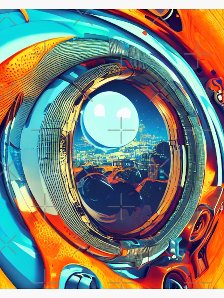 "Futuristic | Future | Vision | Eyes | Abstract | Tech" Sticker for ...