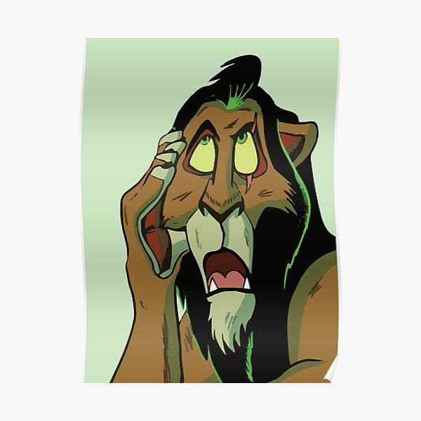 "The Lion King - Scar" Poster for Sale by swagster9 | Redbubble