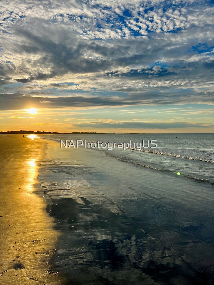 "Beach Sunset Low Tide" Sticker for Sale by NAPhotographyUS | Redbubble