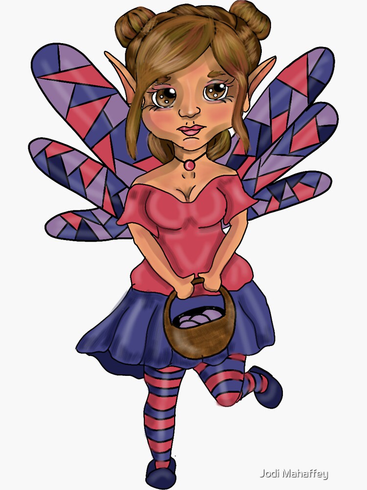 "Dragonfly fairy pixie " Sticker for Sale by JojoDolly | Redbubble