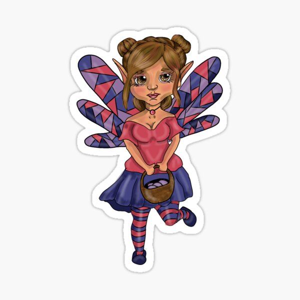 "Dragonfly fairy pixie " Sticker for Sale by JojoDolly | Redbubble