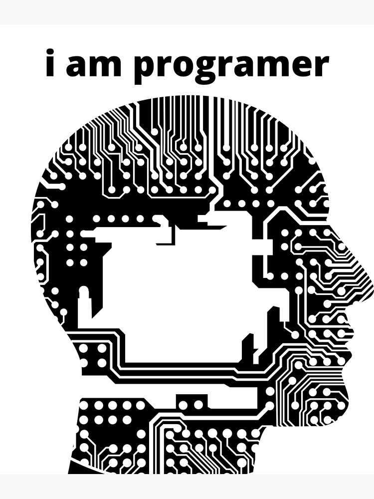 "head programmer" Sticker for Sale by OUMA11 | Redbubble
