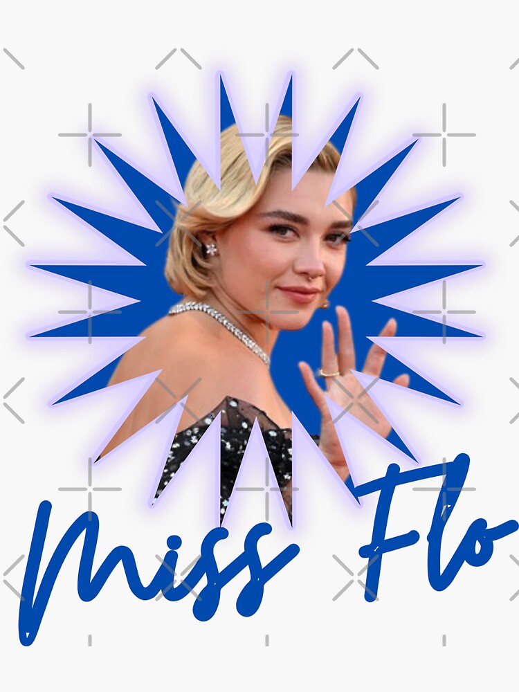 "Miss Flo" Sticker for Sale by JagaK | Redbubble
